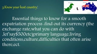 Expatriation, MCN, HCN, and TCN and Explain the process of expatriation ...