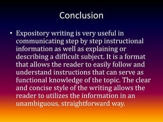 STEPS IN EXPOSITORY WRITING | PPT