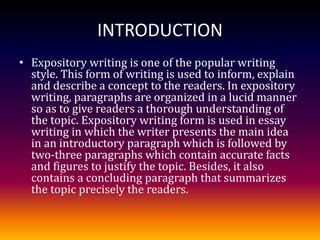 STEPS IN EXPOSITORY WRITING | PPT