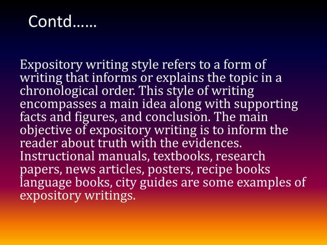 STEPS IN EXPOSITORY WRITING | PPT