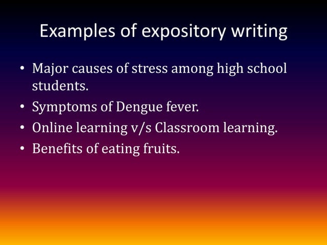STEPS IN EXPOSITORY WRITING | PPT