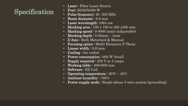 Laser Marking Machine | PPTX