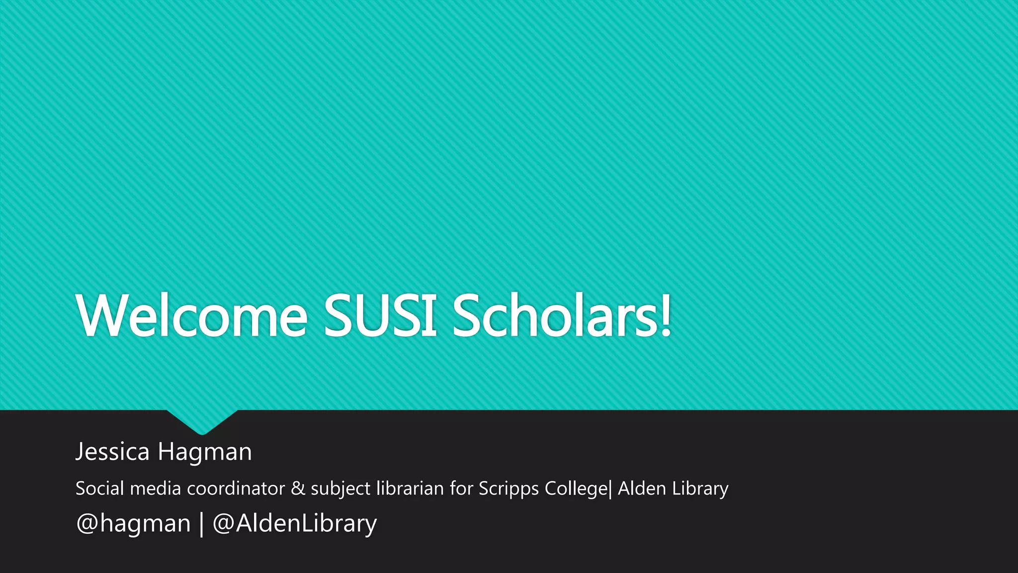 Library Resources for SUSI Scholars | PPT