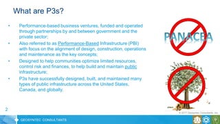 Performance Based Infrastructure and Public Private Partnership (P3 ...