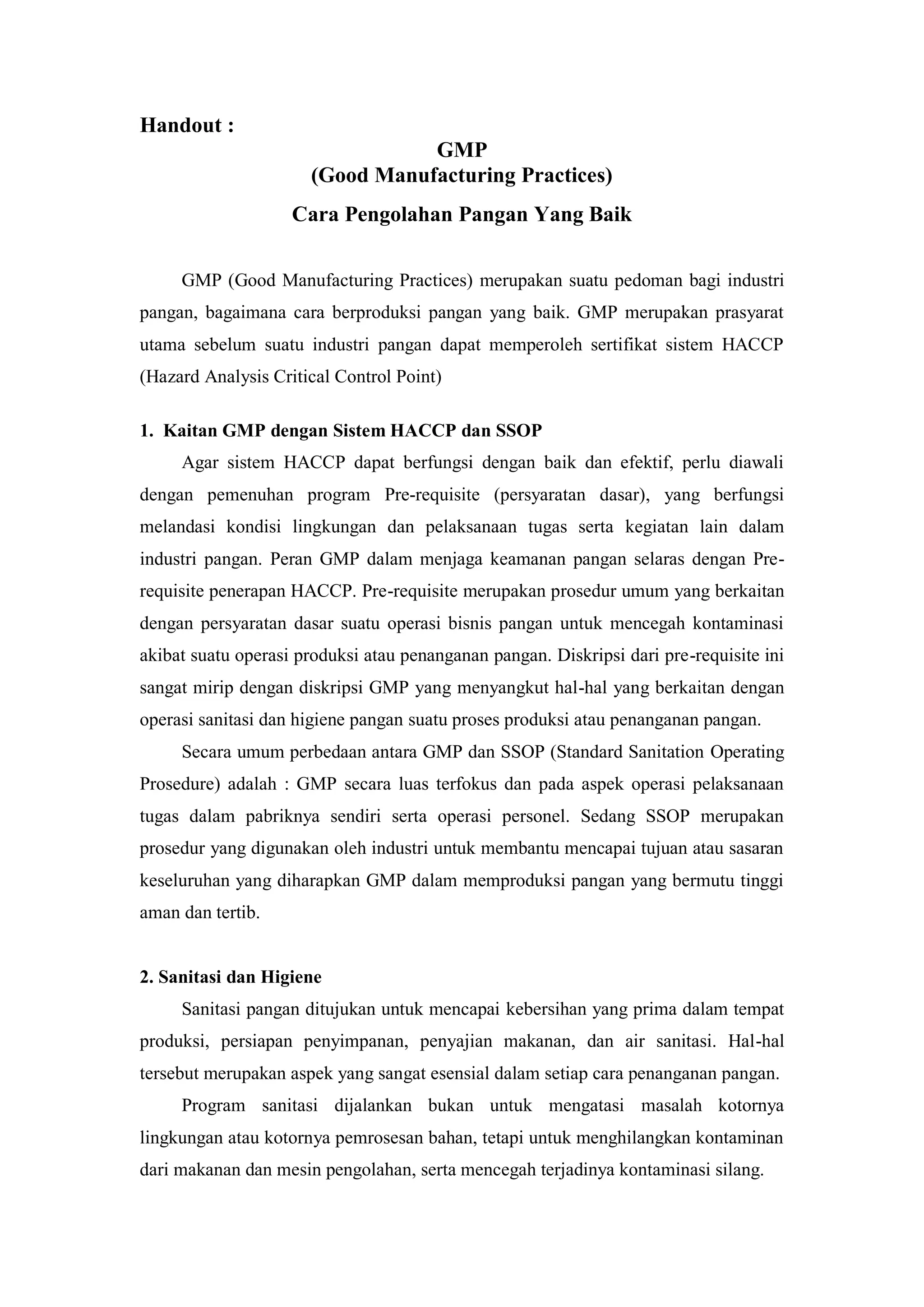 good manufacturing practice | PDF