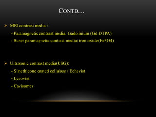 Susmita contrast media presentation | PPTX