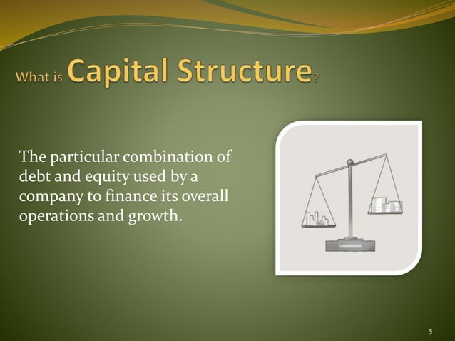 Theories of capital structure | PPT