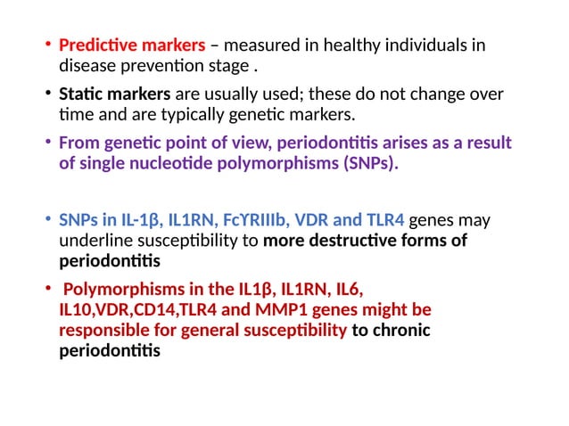 PERSONALISED PERIODONTICS- A ROADMAP TO CUSTOMIZED PERIODONTAL ...