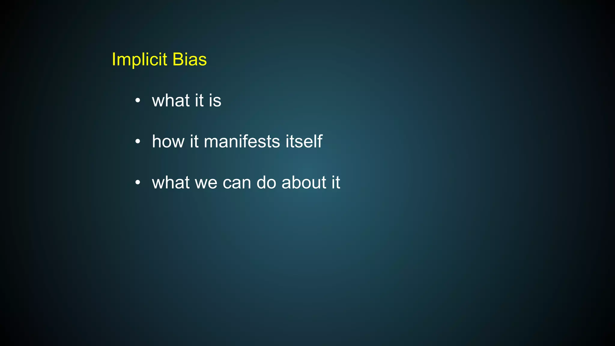 Stand Up! Speak Out! on Implicit Bias | PPT