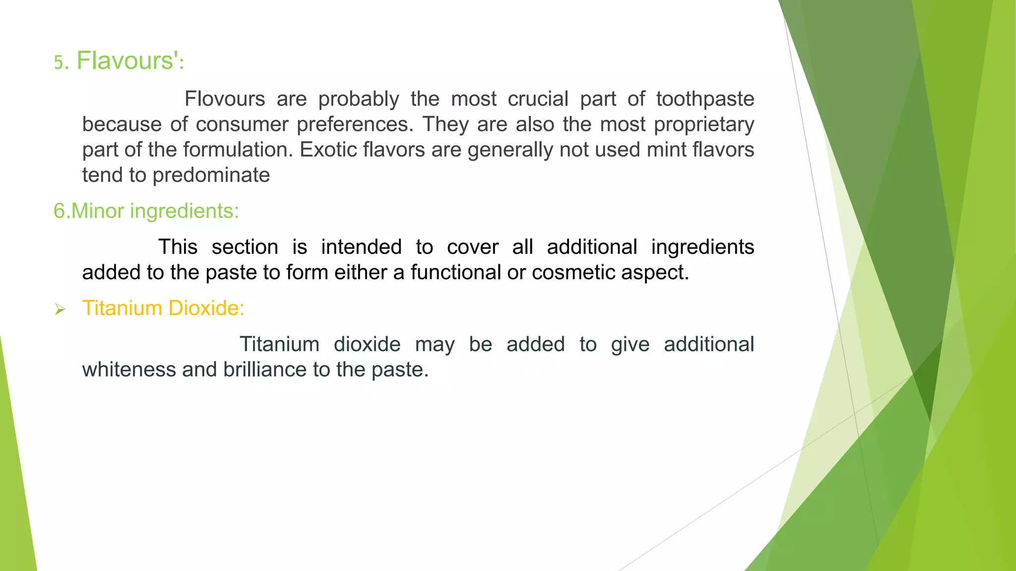 Tooth paste formulation | PPTX