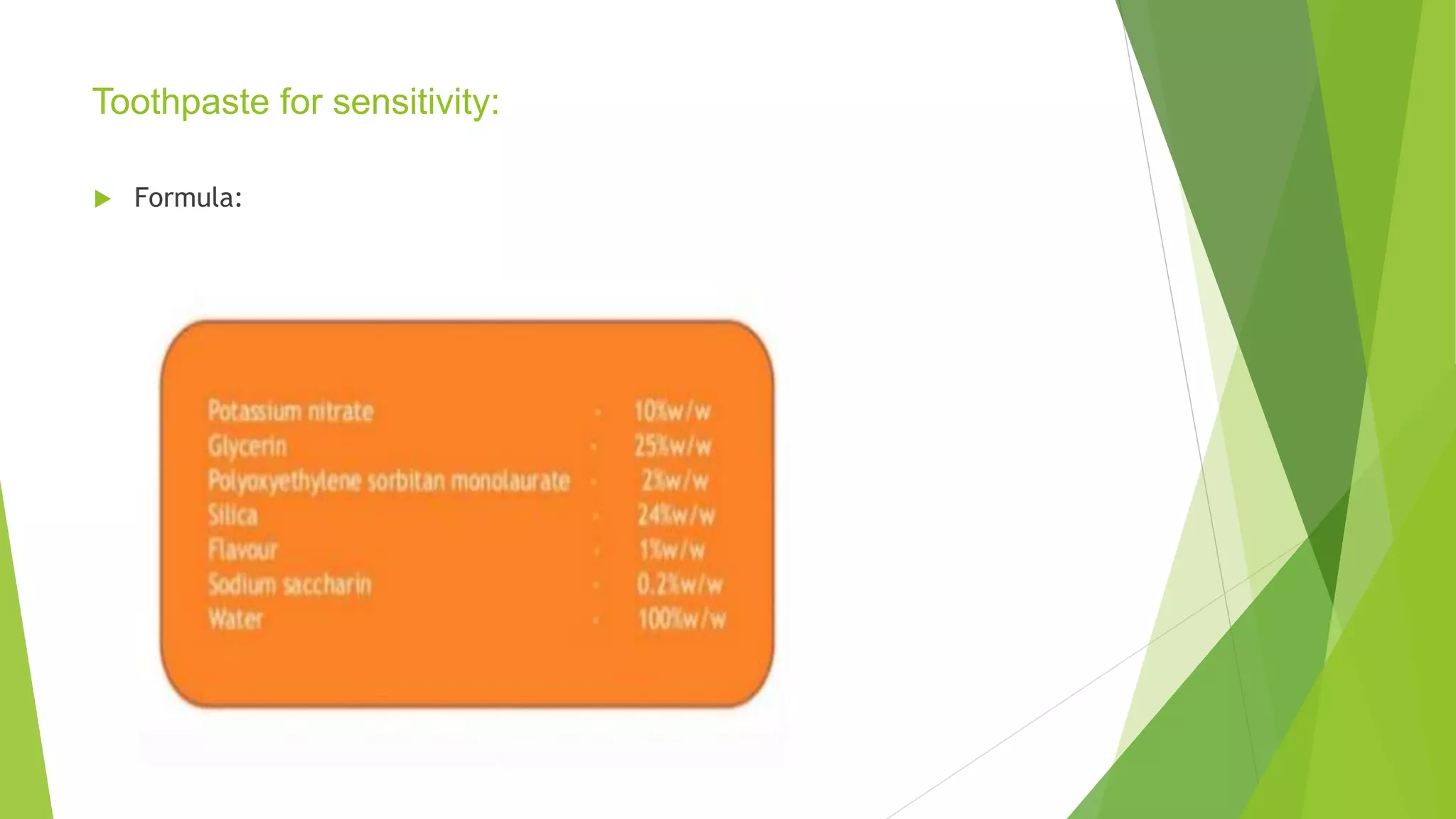 Tooth paste formulation | PPTX
