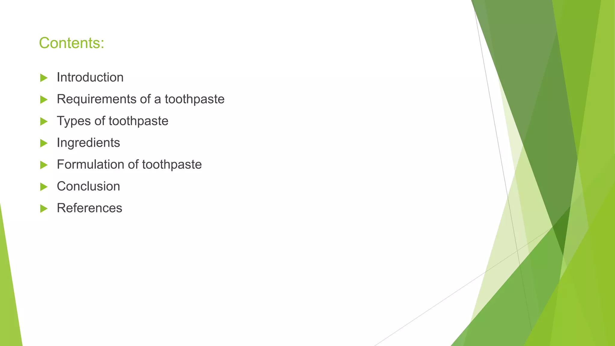Tooth paste formulation | PPTX
