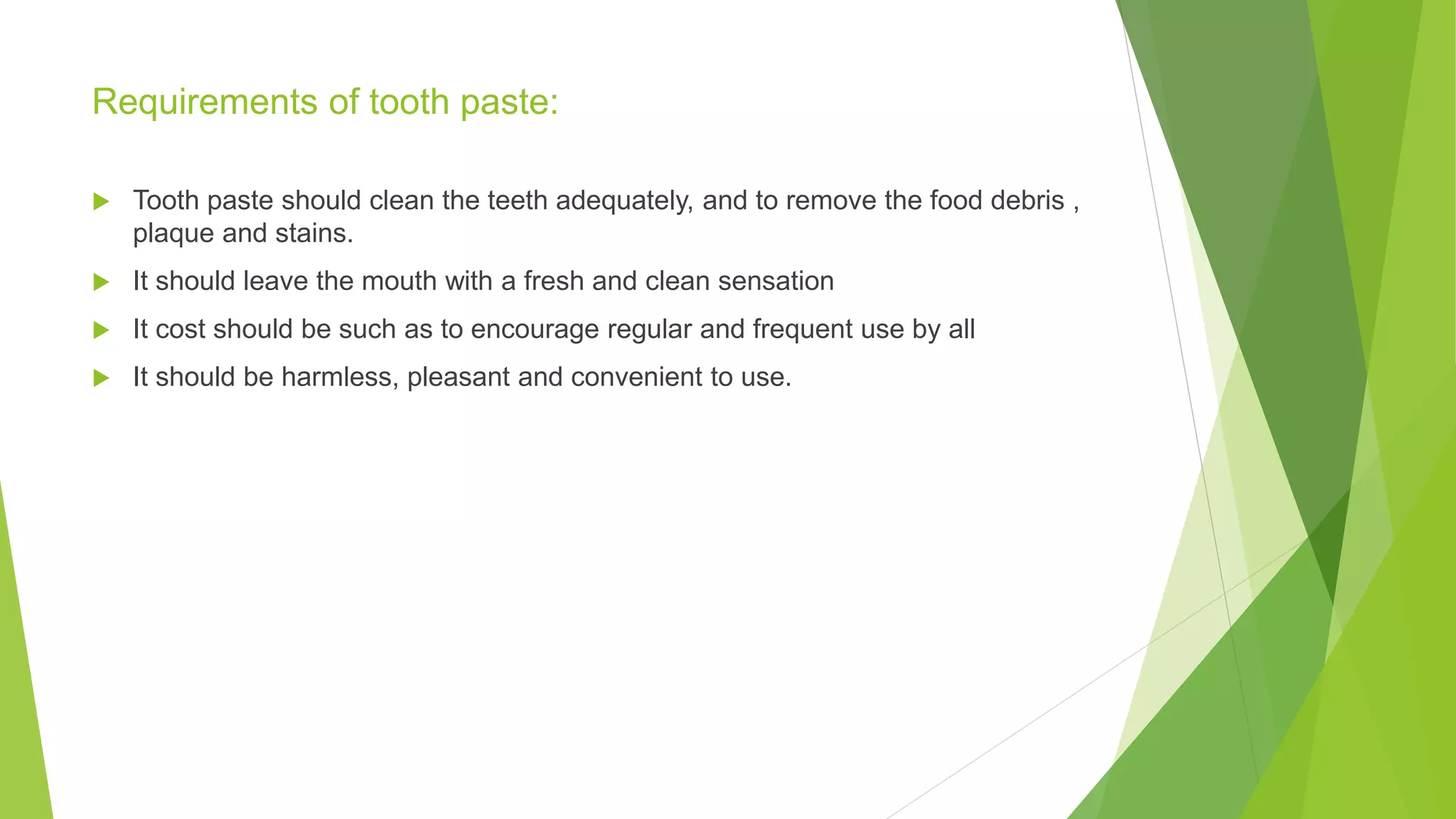 Tooth paste formulation | PPTX