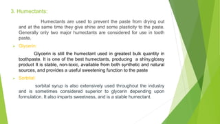 Tooth paste formulation | PPTX