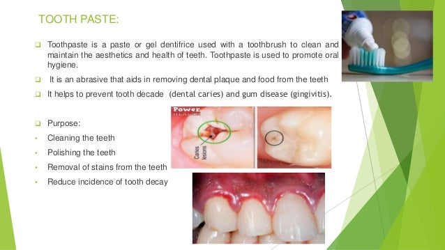 Tooth paste formulation