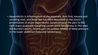 Suspected appendicitis | PPTX