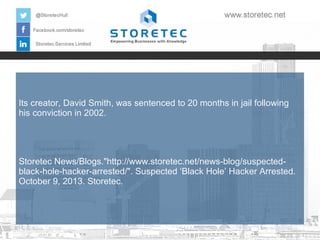 Suspected ‘black hole’ hacker arrested | PPT