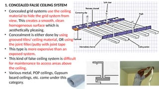 A presentation suspended ceiling building technology. | PPTX