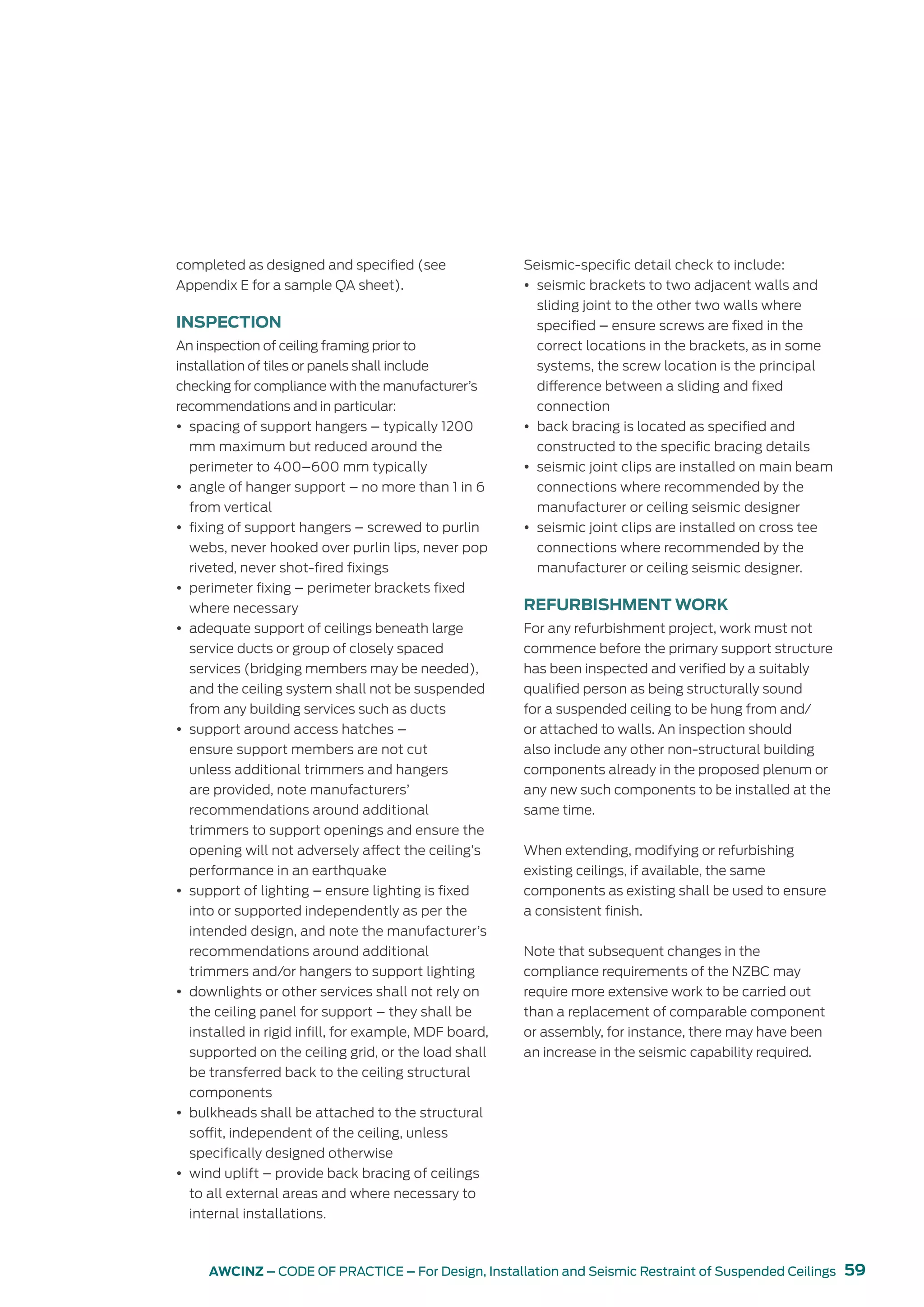 Suspended ceiling seismic restraint | PDF