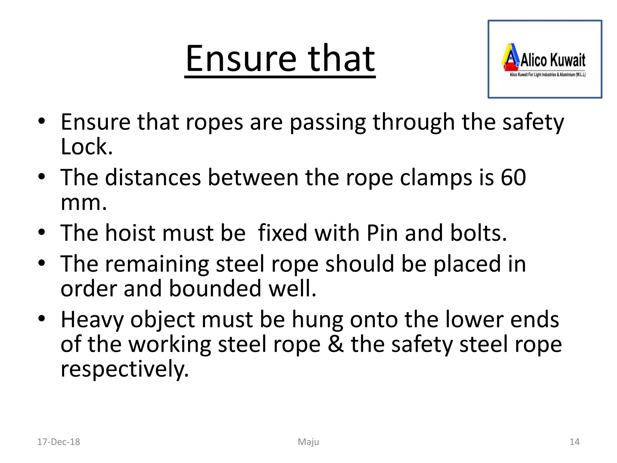 Suspended cradle presentation | PDF