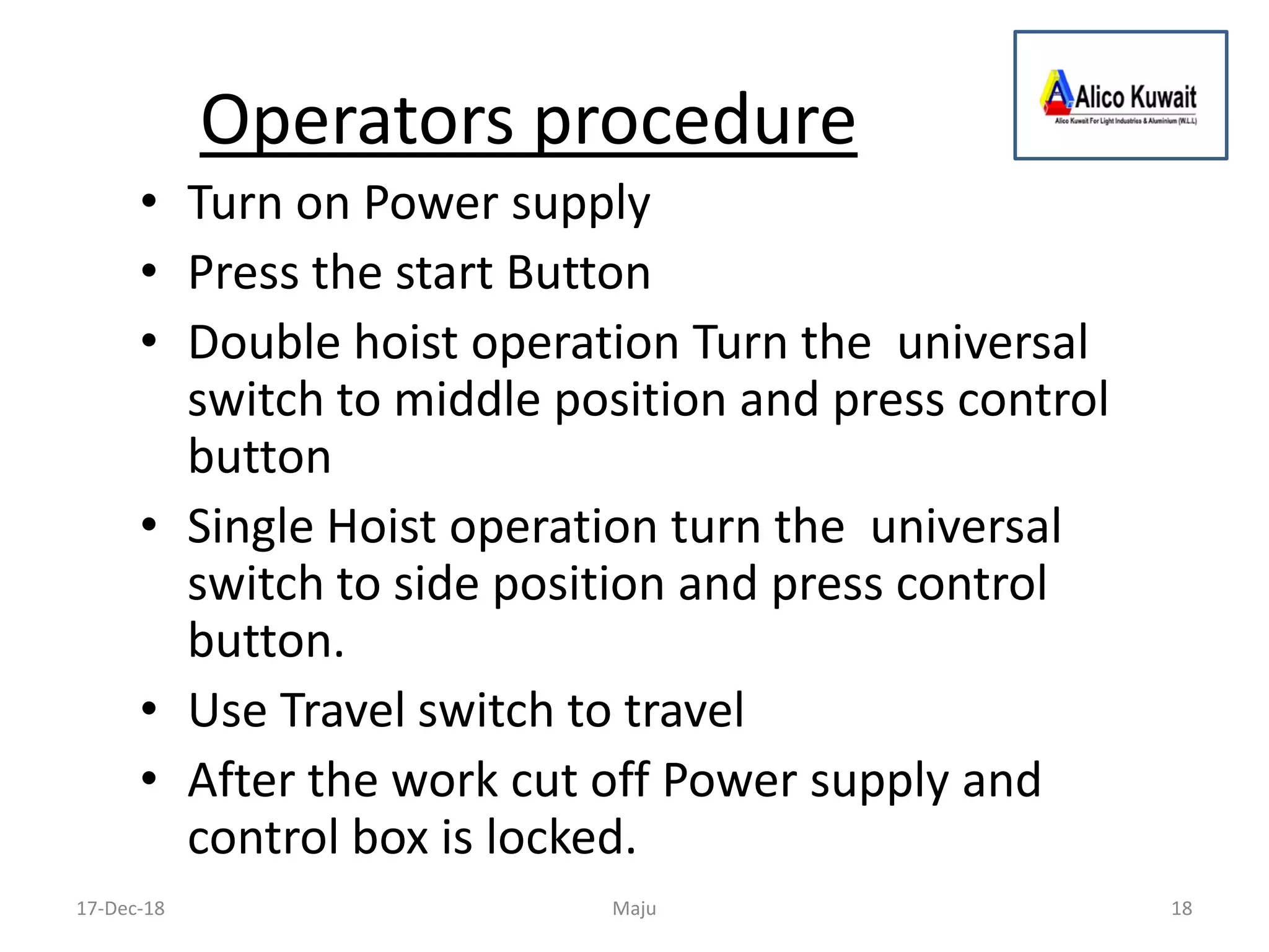 Suspended cradle presentation | PDF