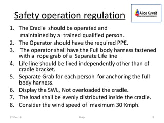 Suspended cradle presentation | PDF