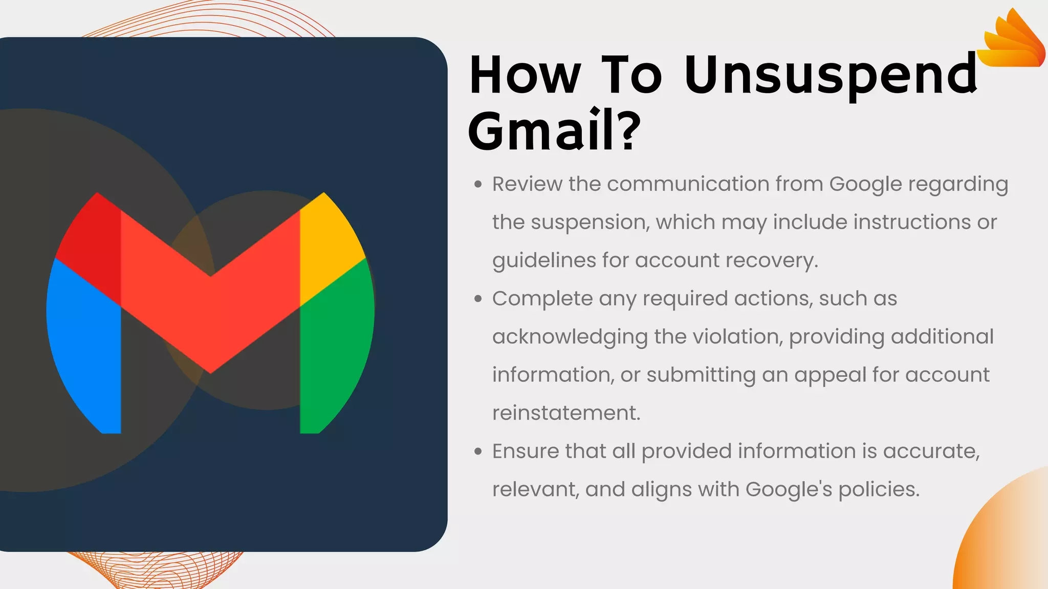 Recover Suspended Gmail Account | PDF