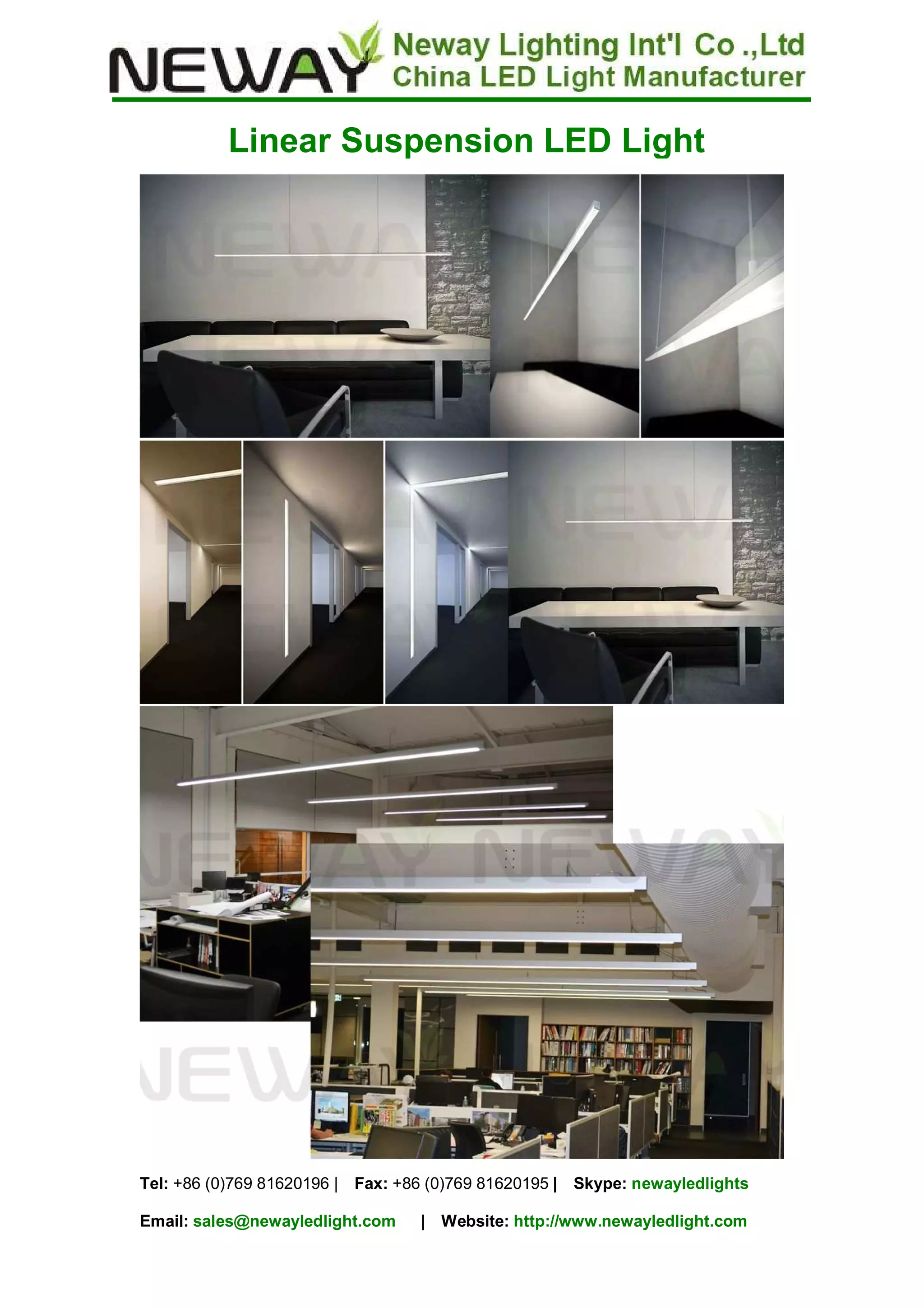 Suspended linear light fixture, linear suspended fluorescent lighting ...