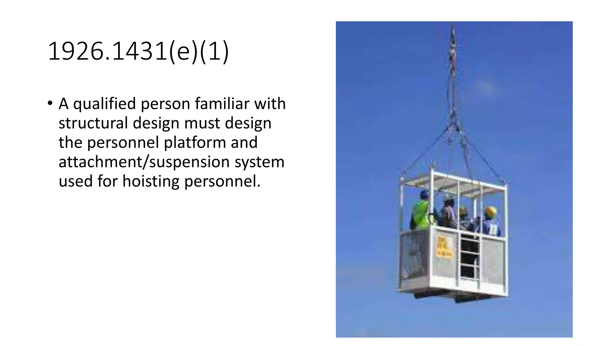 Suspended personnel platforms 2017 | PPTX