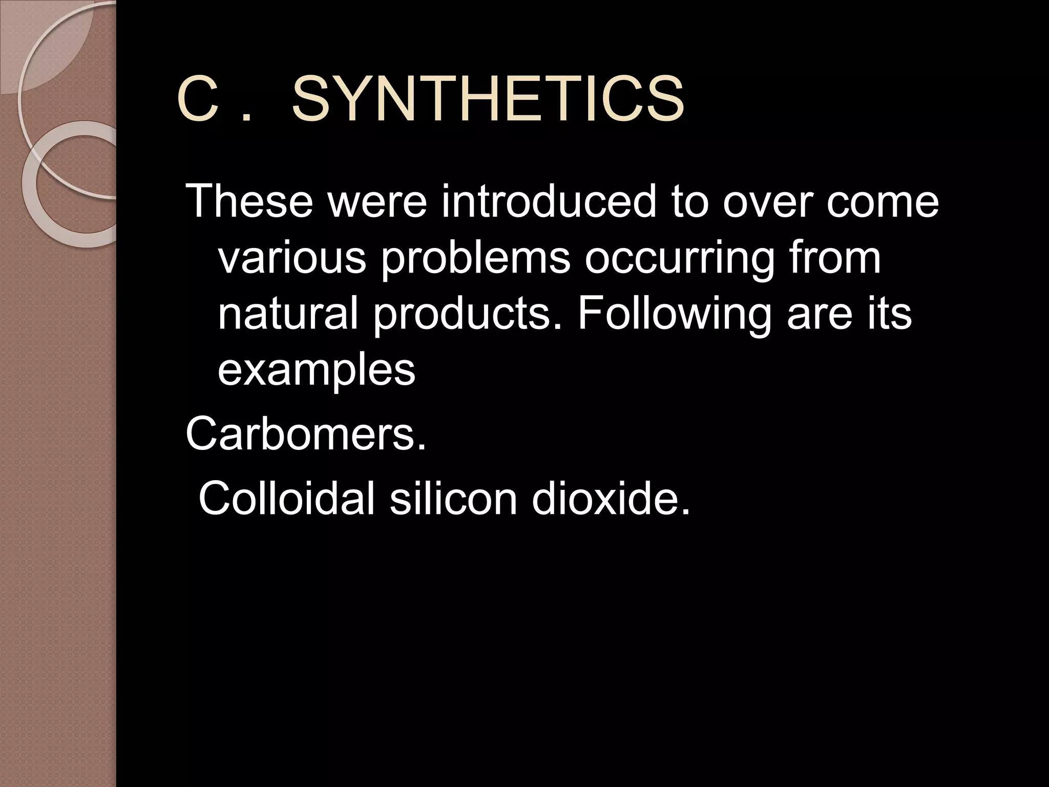 Suspending agents | PPTX
