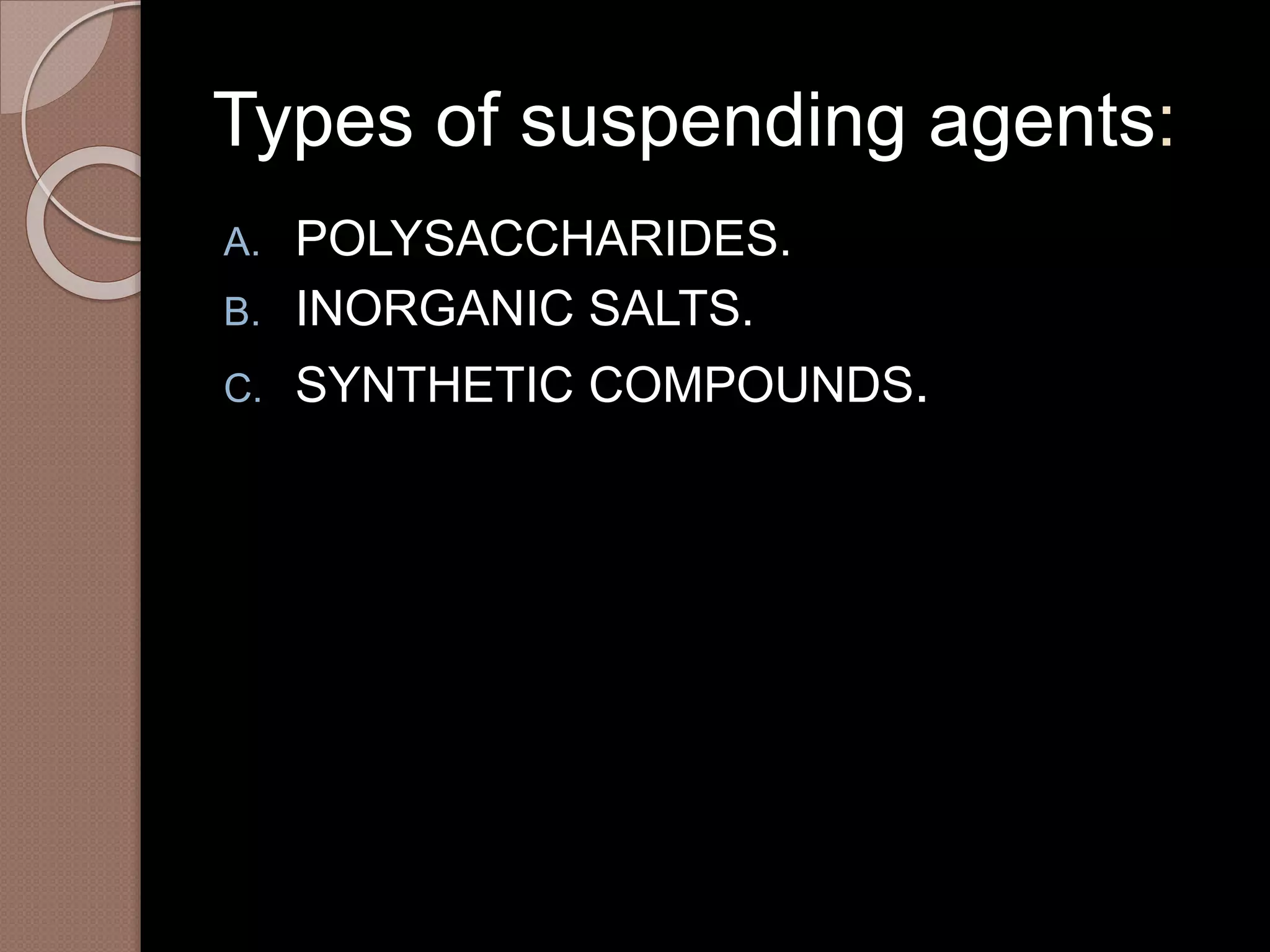 Suspending agents | PPTX