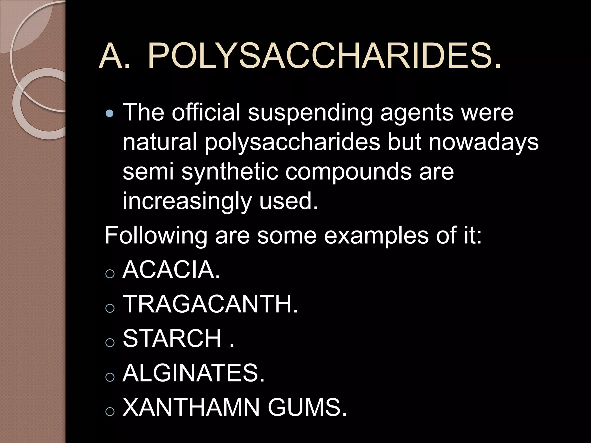 Suspending agents | PPTX