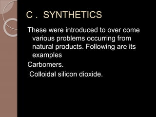 Suspending agents | PPTX