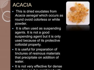 Suspending agents | PPTX