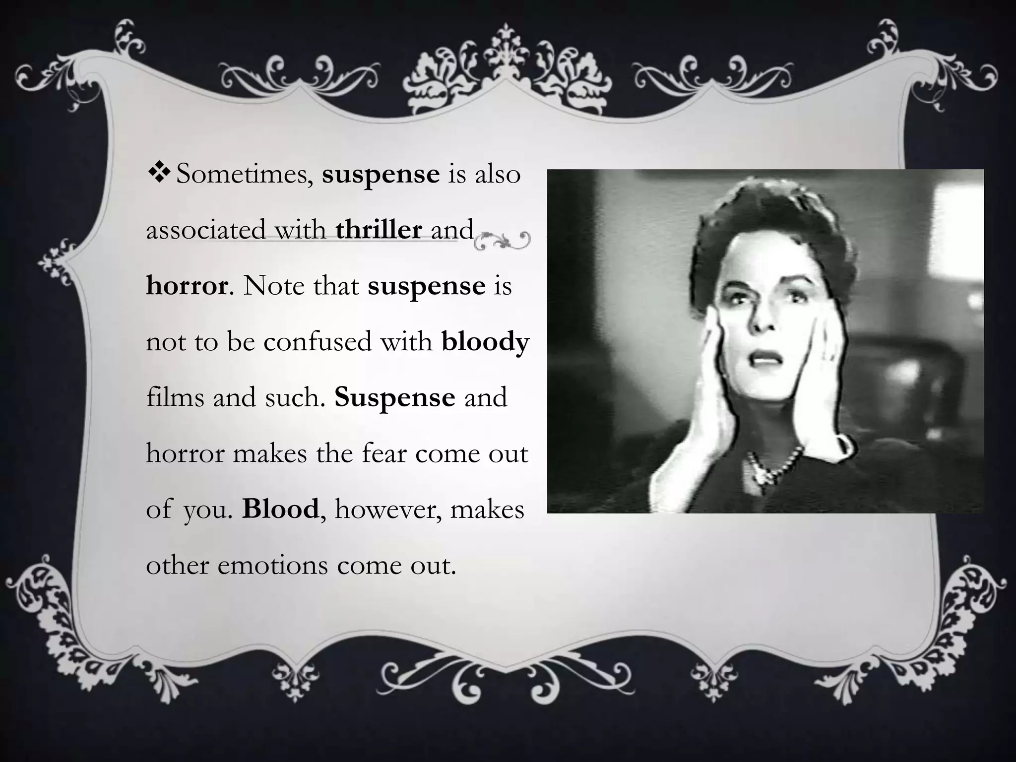 Suspense, thriller, and horror | PPTX