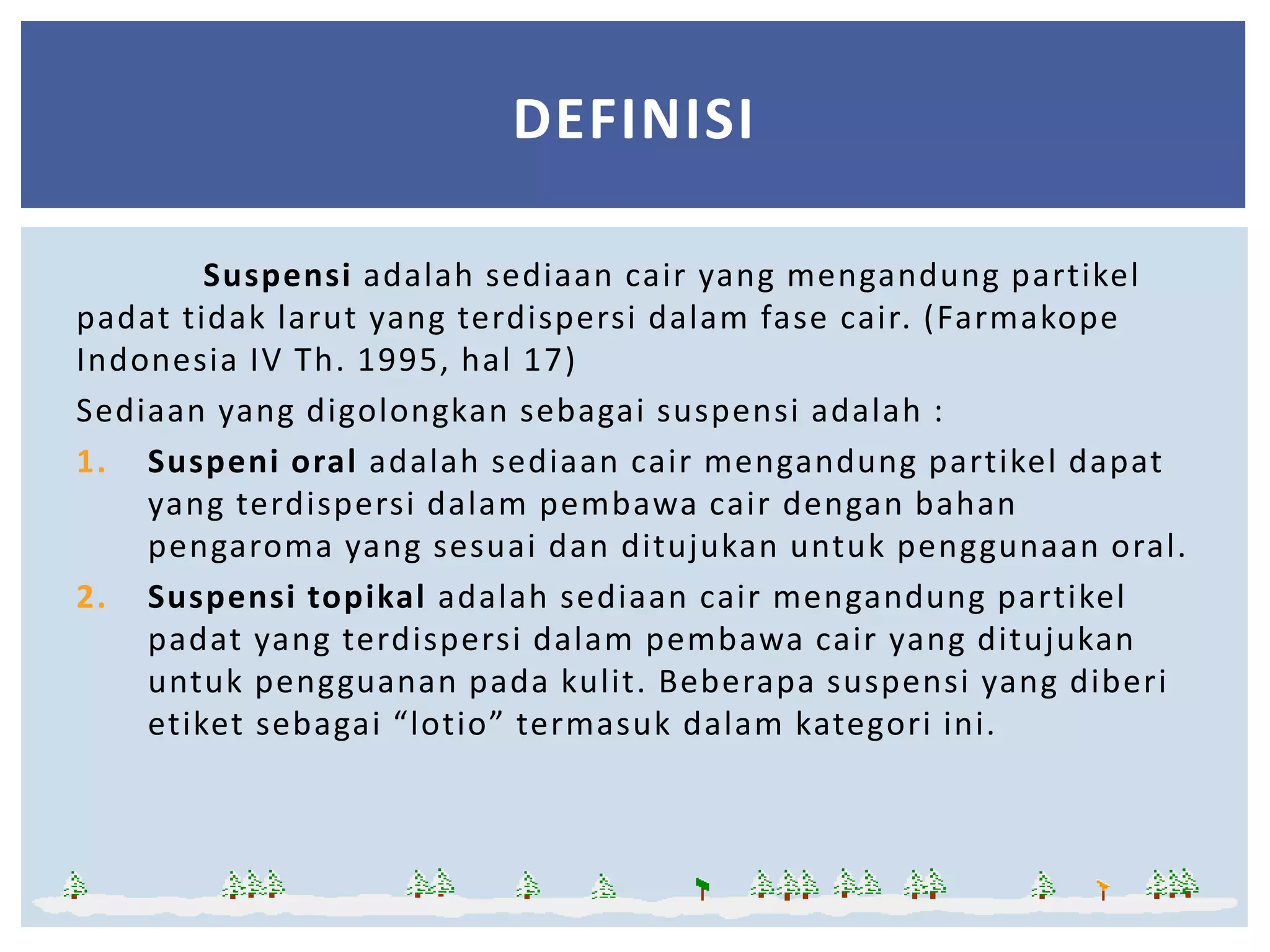 Sediaan Suspensi | PPTX