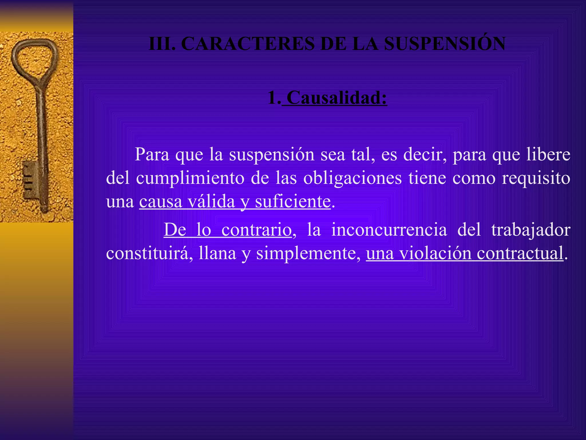 Suspensión del contrato de trabajo | PPT