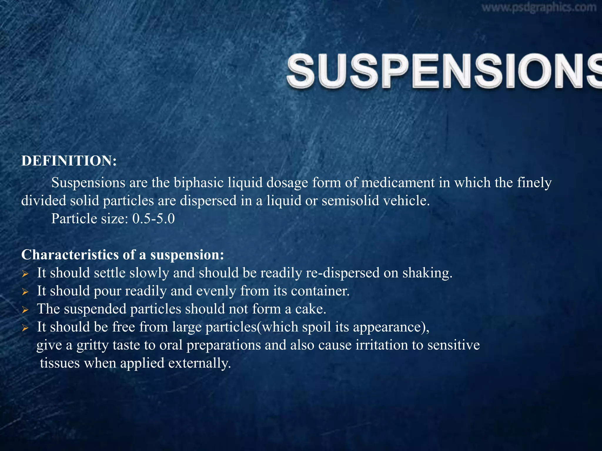 Suspensions | PPTX
