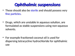 suspension widely used pharmaceutical pharmaceutics | PPT