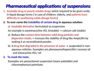 suspension widely used pharmaceutical pharmaceutics | PPT