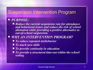 Suspension Intervention Program | PPT