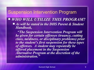 Suspension Intervention Program | PPT