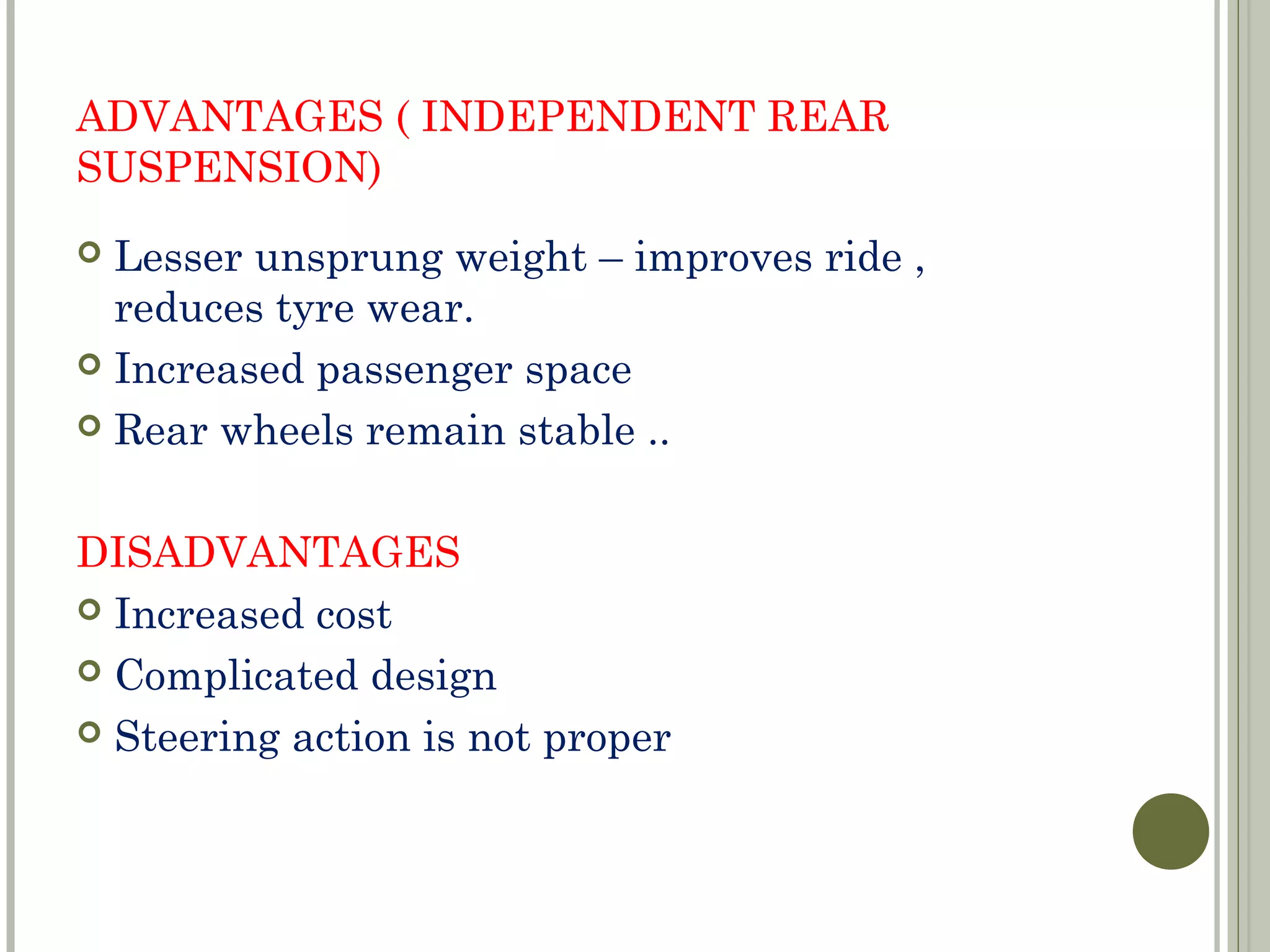 PPT on Suspension system in automobiles By Pukhraj palariya | PPT