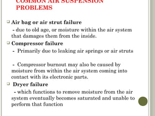 PPT on Suspension system in automobiles By Pukhraj palariya | PPT