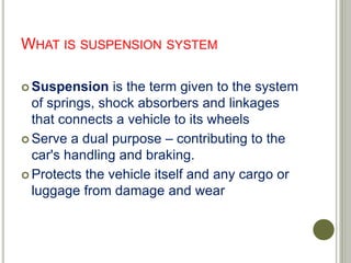Introduction to suspension-system-in-automobiles | PPT