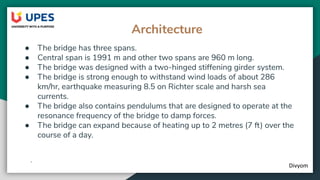 Suspension bridge (modern const. tech) | PPT