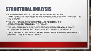 Suspension bridges | PPTX