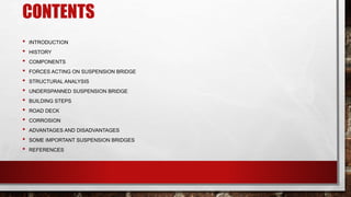 Suspension bridges | PPTX