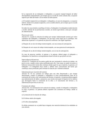Suspensión del contrato de trabajo y terminación cuadro Luisberly | PDF