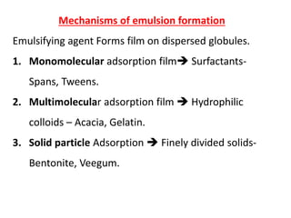 Suspension & emulsions | PPTX